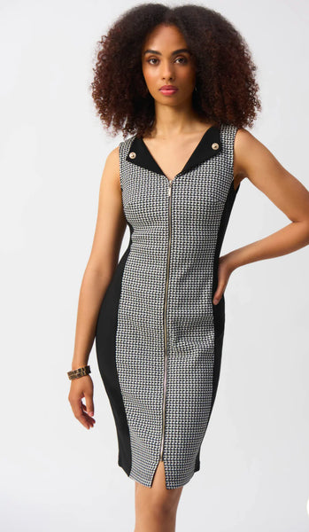 Zip Front Panel Dress | Southern Muse Boutique